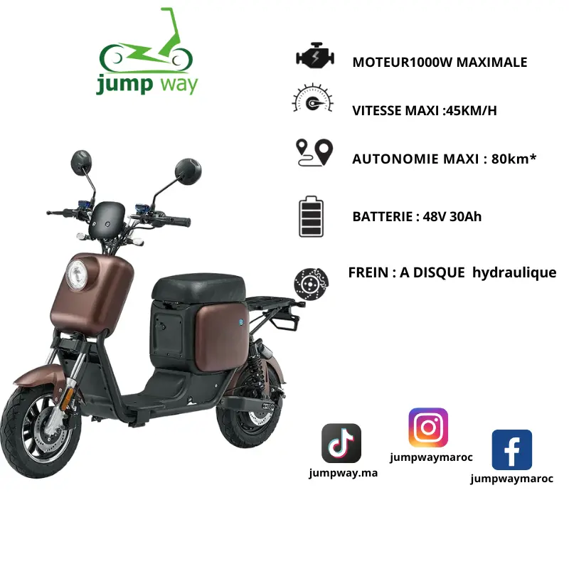 Moto électrique Luqi Q3 Maroc - JUMP WAY